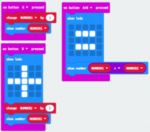 Using Micro:bit buttons with MakeCode
