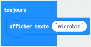 Afficher des données sur Micro:bit avec MakeCode