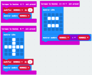 Utiliser les boutons du Micro:bit avec MakeCode