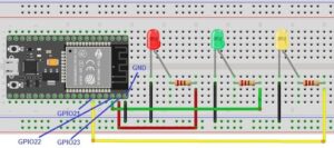 Carte ESP32, LEDs et Bluetooth