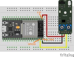 Using the KY-032 sensor and remote control with ESP32 card