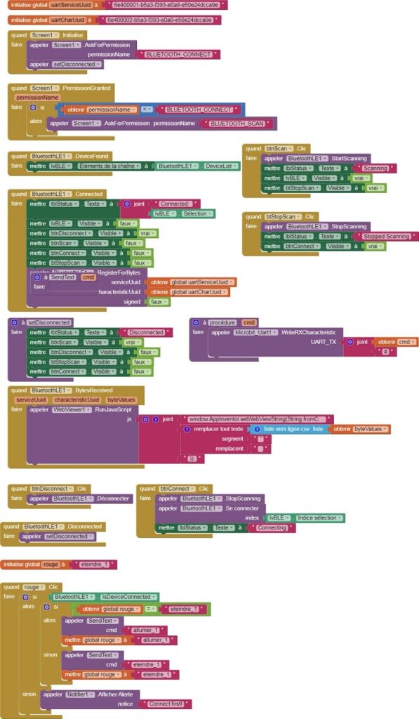 Allumer une LED connectée au Micro:bit via Bluetooth