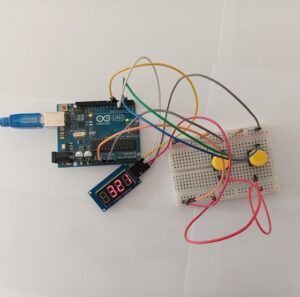 Making a chronometer with Arduino and TM1637 display