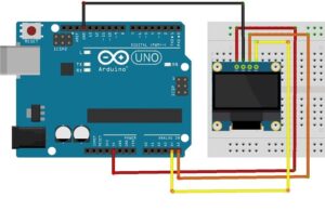 Use of the SSD1306 display by the Arduino UNO board