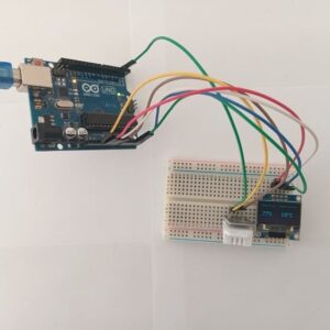 Display temperature and humidity measured by DHT22 connected to Arduino ...