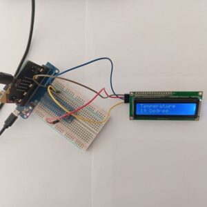 Display temperature and light intensity measured by Micro:bit on LCD I2C display