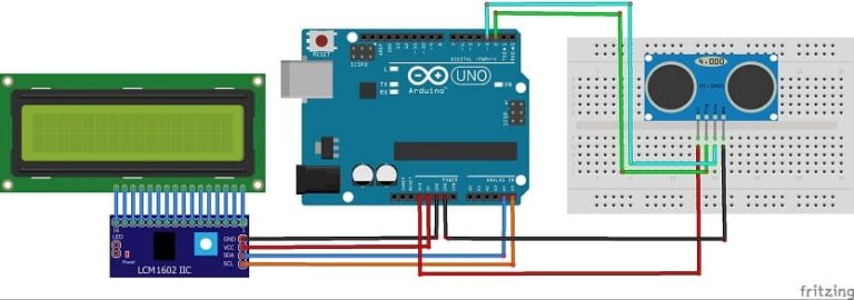 Contrôler le capteur HC-SR04 et l'afficheur LCD I2C par Arduino