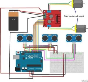 Object tracking robot based on Arduino and HC-SR04 sensor