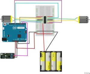Robot voiture contrôlé par Arduino et télécommande