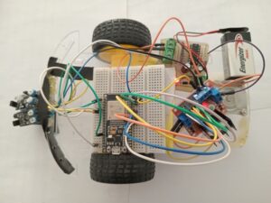 Line follower robot controlled by ESP32 board
