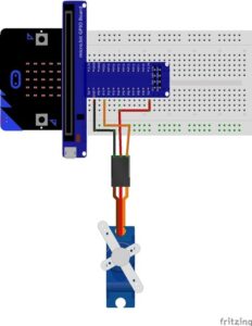 Control a servo motor by Micro:bit