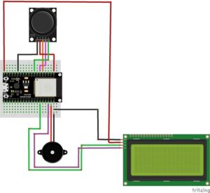 Program the ESP32 card to create the Snake game