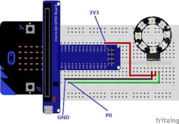 La carte Micro:bit et le Neopixel