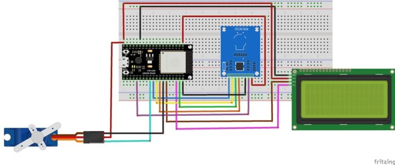 Smart door access control using ESP32 and RFID card