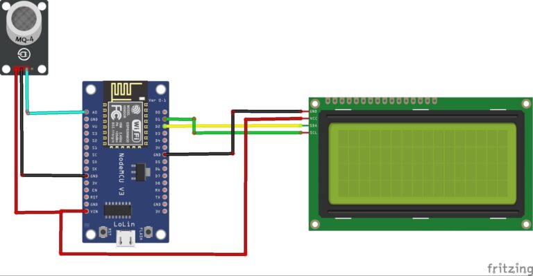 Using the MQ-4 gas sensor with ESP8266 NodeMCU