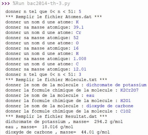 Filtrage des images Bac théorique Section informatique 2014